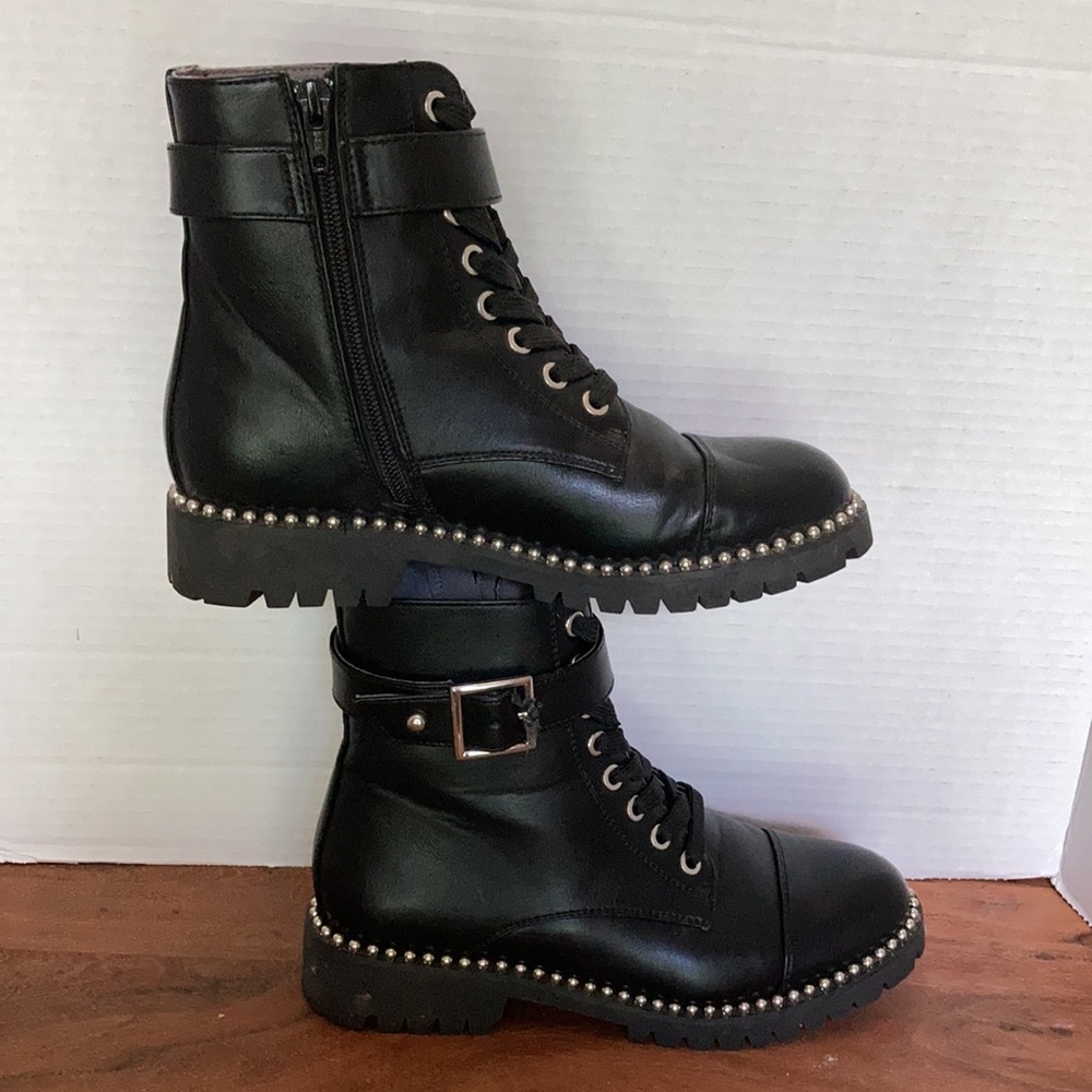 Seven Dials Simpson Combat Boots Womens - Gem